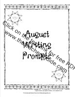 August Lesson Plans, Themes, Holidays, and Printouts