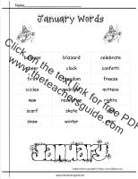 January Lesson Plans, Printouts, Crafts, Themes, and Holidays