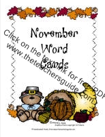 November Lesson Plans, Themes, Printouts, Crafts, and Holidays