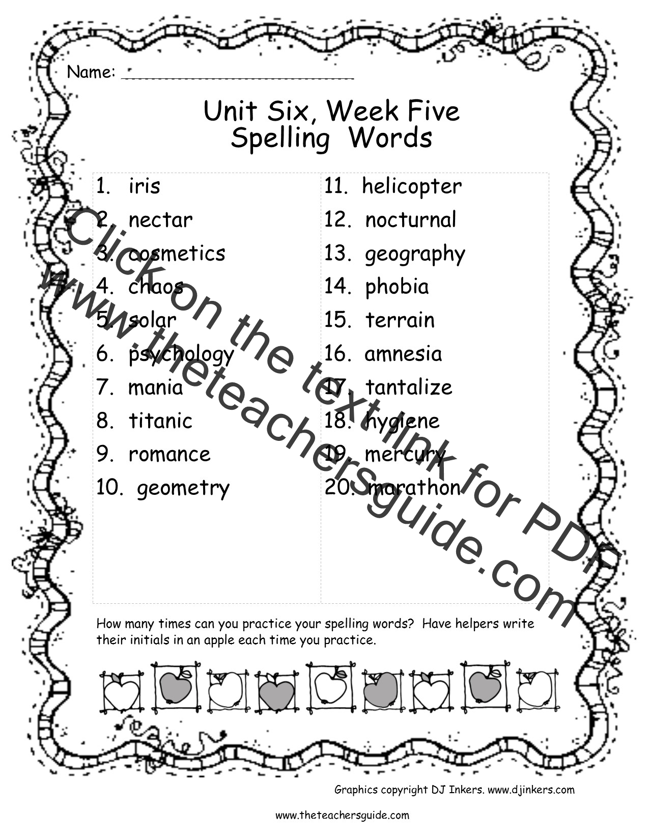Wonders Sixth Grade Unit Six Week Five Printouts