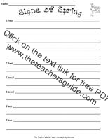 Spring Lesson Plans, Themes, Printouts, Crafts