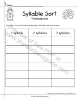 Thanksgiving Printouts from The Teacher's Guide