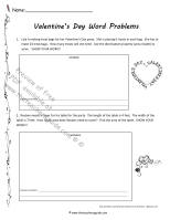 Valentine's Day Printouts from The Teacher's Guide